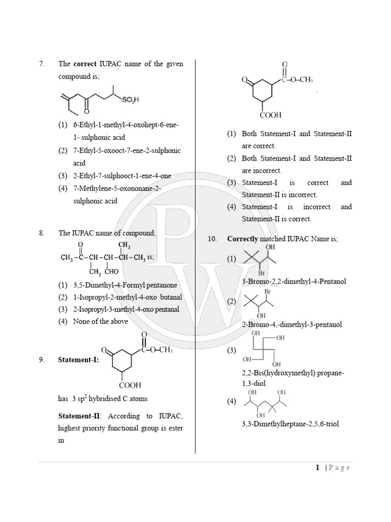 Chemistry Merge DPP - 22 - 34 - GOC - Dropper NEET NEW 17 | PDF