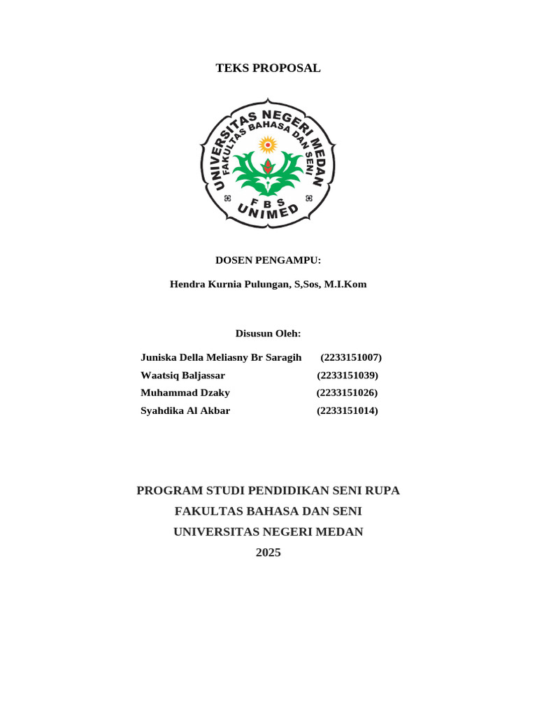 Teks Proposal Kelompok 3-2 | PDF