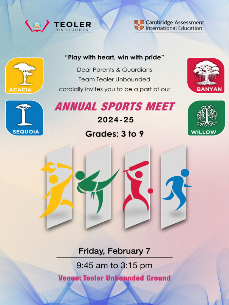 Annual Sports Meet - February 7-Grades 3-9 | PDF
