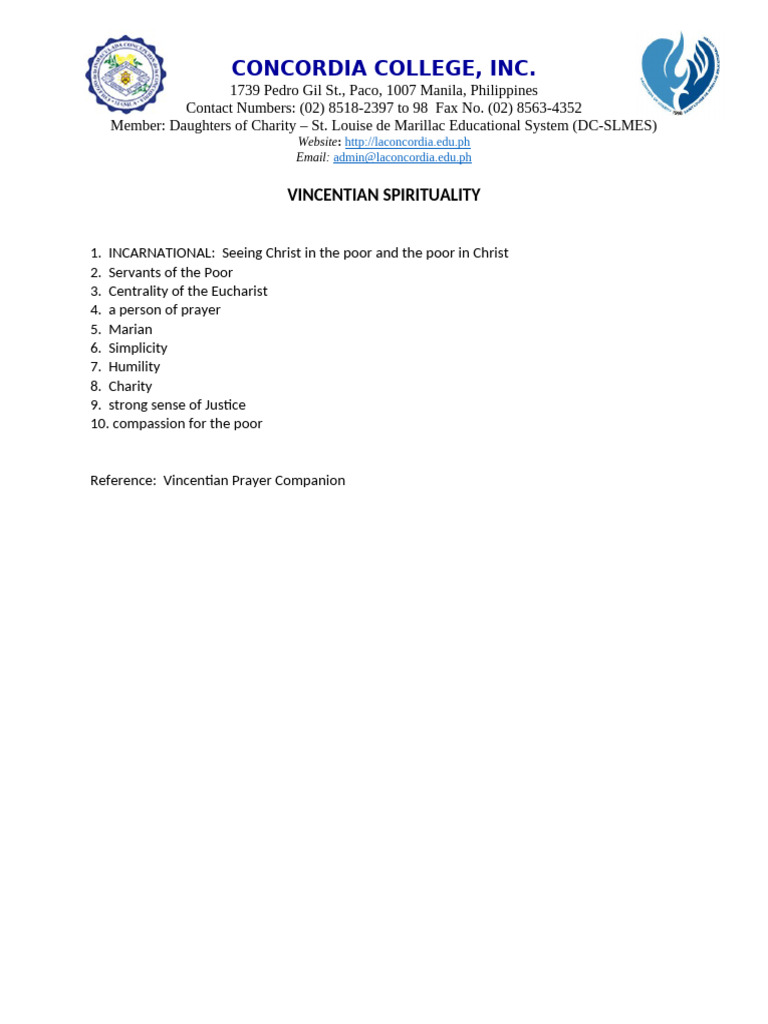 Vincentian Spirituality | PDF