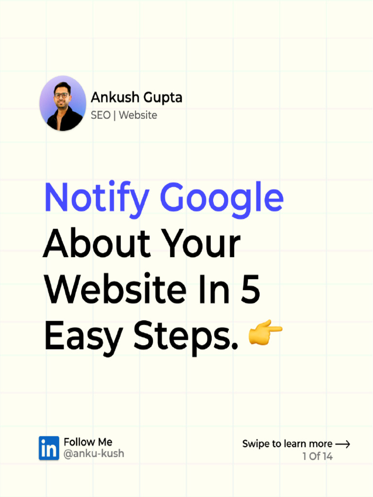 Notify Google About Your Website in 5 Easy Steps | PDF