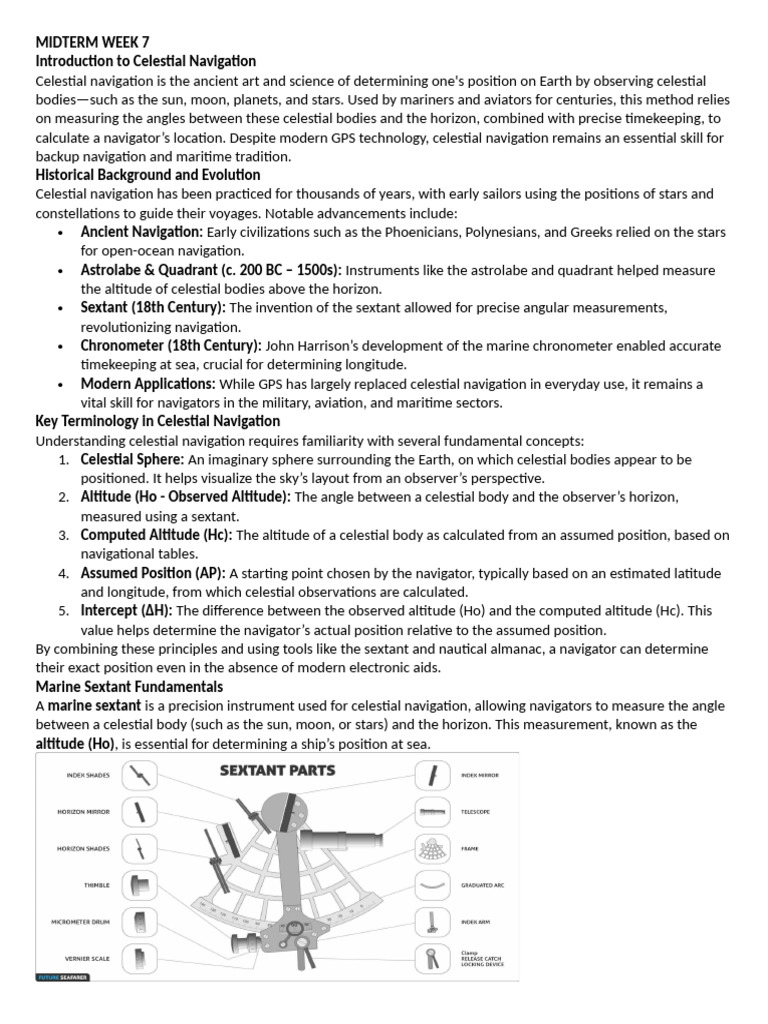 Celestial Navigation Basics | PDF | Navigation | Astronomy