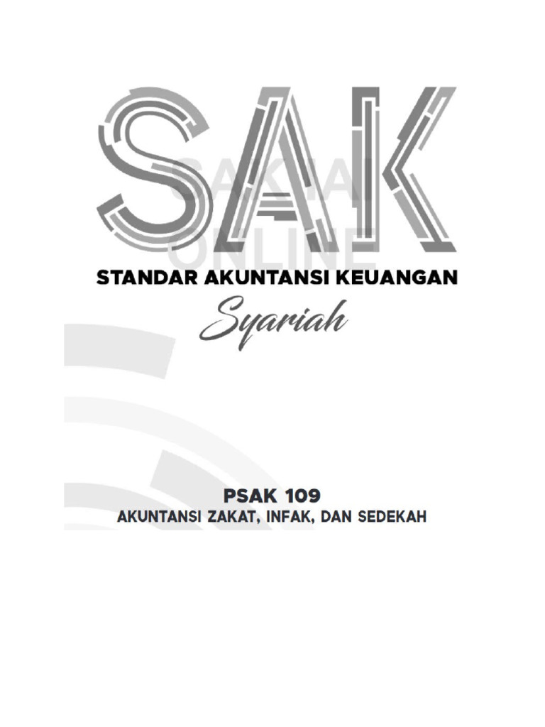 PSAK 109 Zakat Infak Dan Sedekah | PDF
