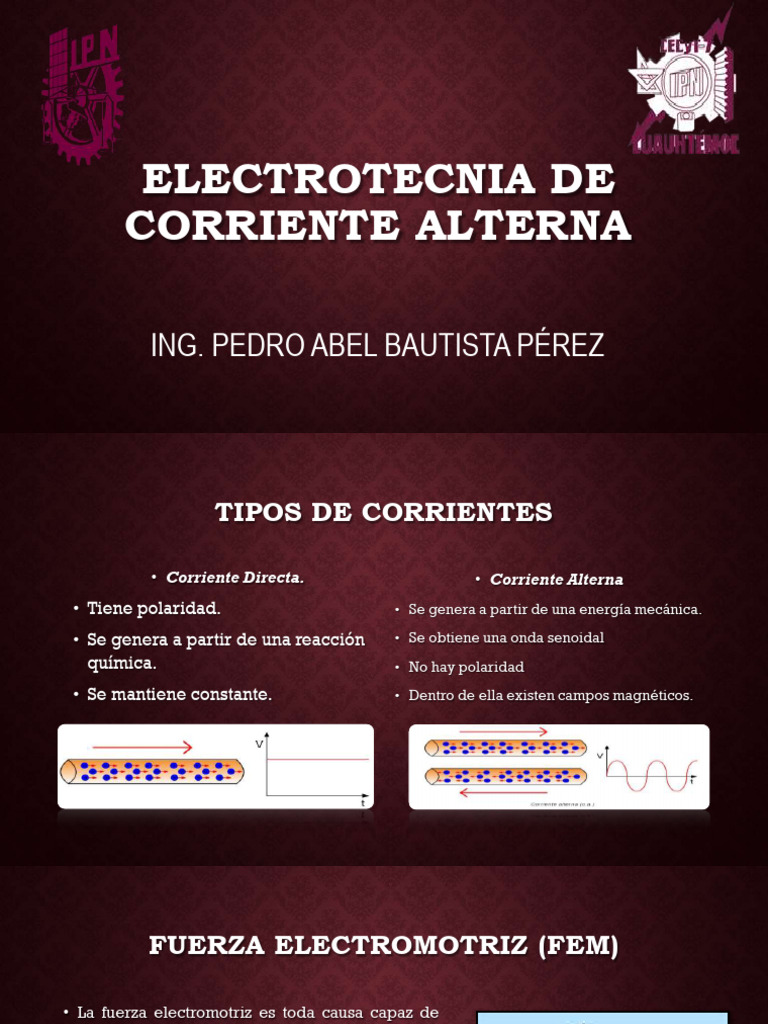 Electrotecnia de Corriente Alterna | PDF | Corriente eléctrica | Red ...