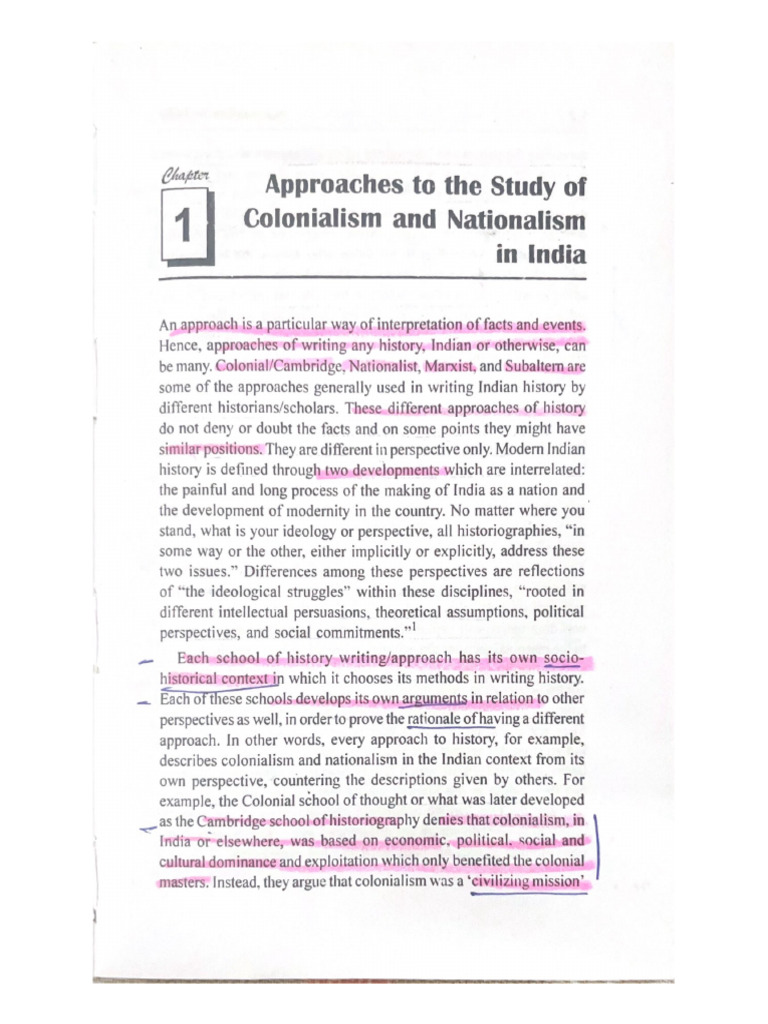Approaches To Nationalism In india | PDF