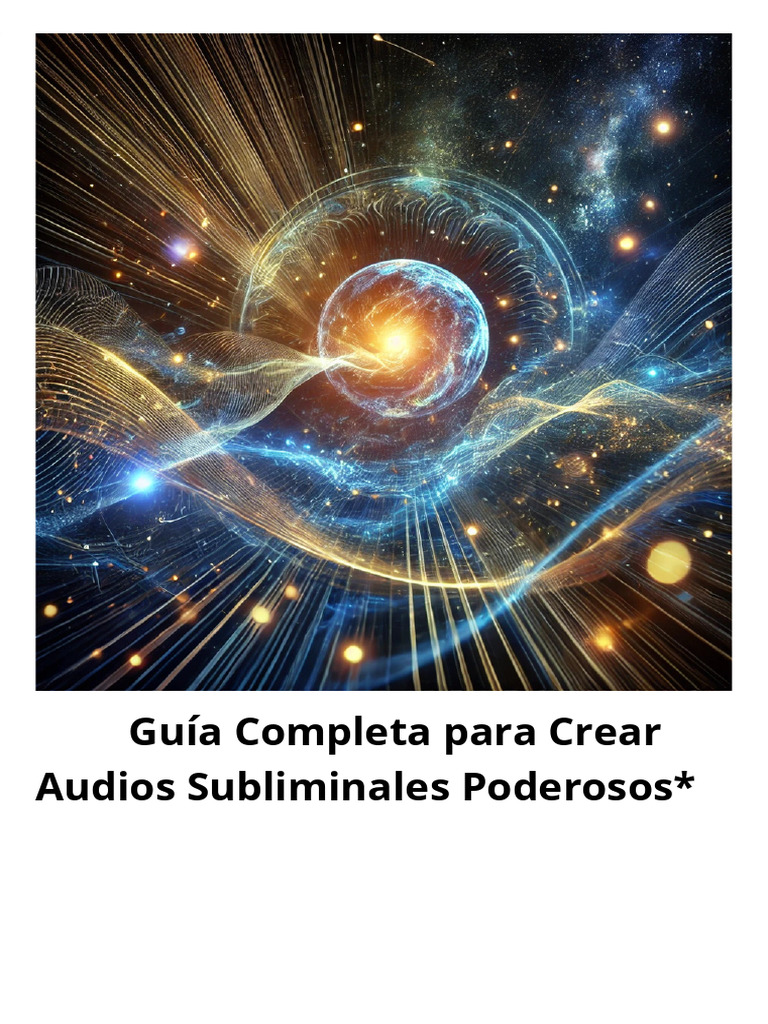 Crea Audios Subliminales Poderosos | PDF | Meditación