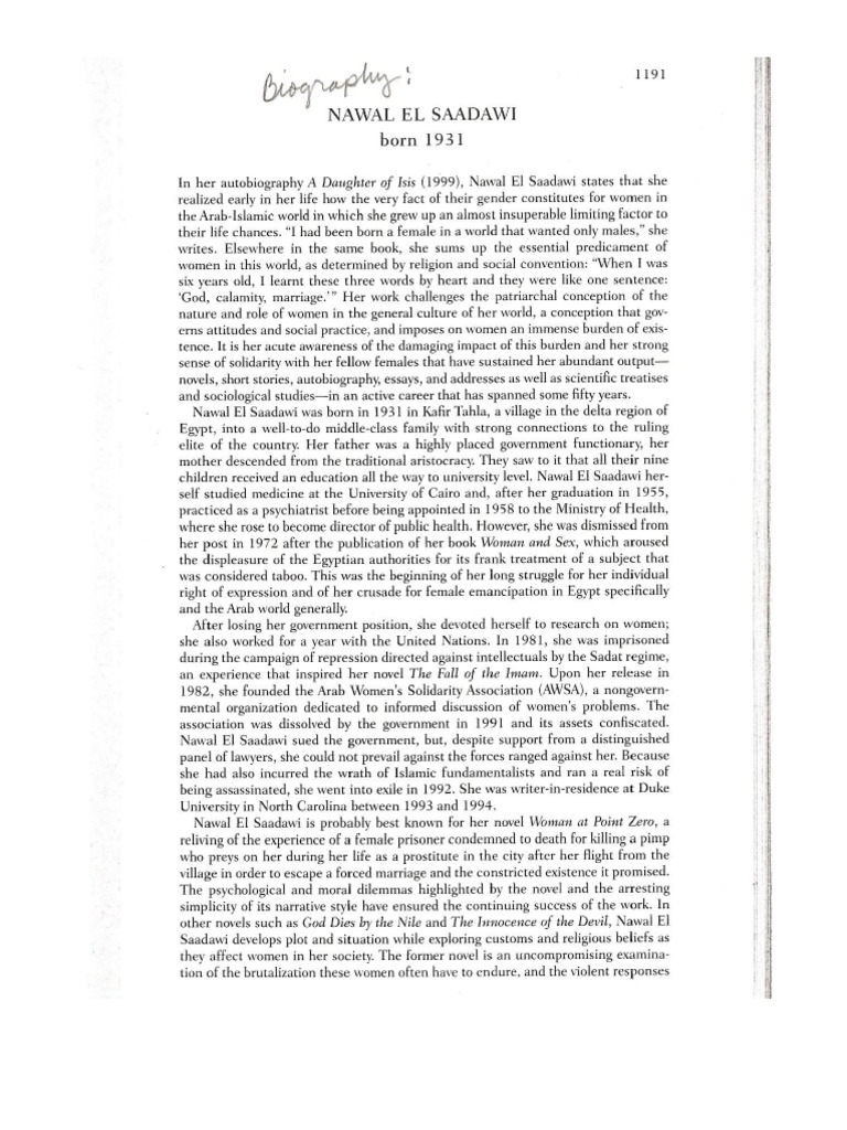 In Camera by Nawal El Saadawi | PDF