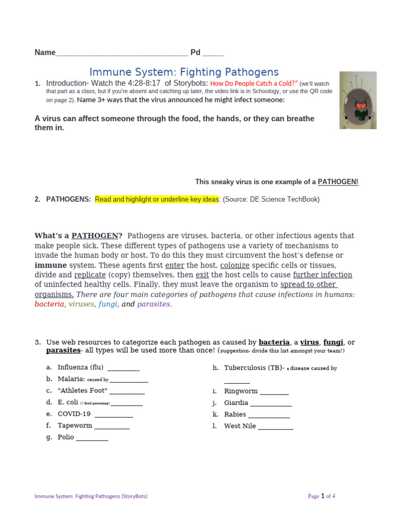 Immune System - Fighting Pathogens | PDF | Antibody | Immune System