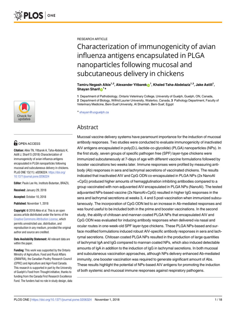 File | PDF | Avian Influenza | Immune System