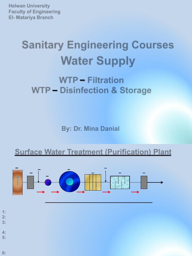 4 - WTP - Filter & Disinfection & Storage25!2!2025 | PDF | Water ...