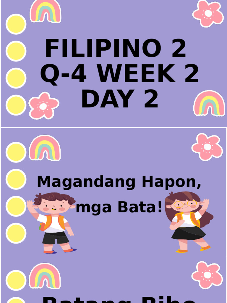 Ppt Filipino q4 Week 2 Day 4 (1) | PDF