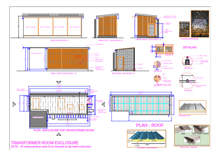 Transformer Room Enclosure Plan | PDF | Components | Civil Engineering