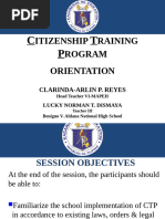 Citizenship Training Program 2023 2024 | PDF | Citizenship
