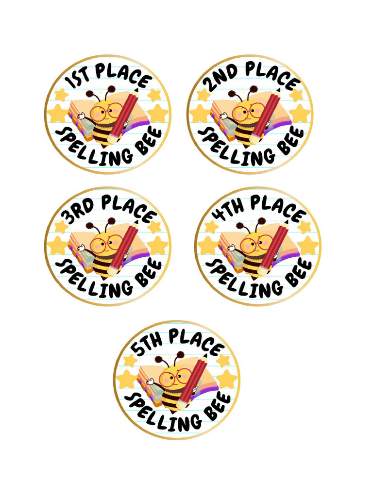 Spelling and Poster Making Medals | PDF