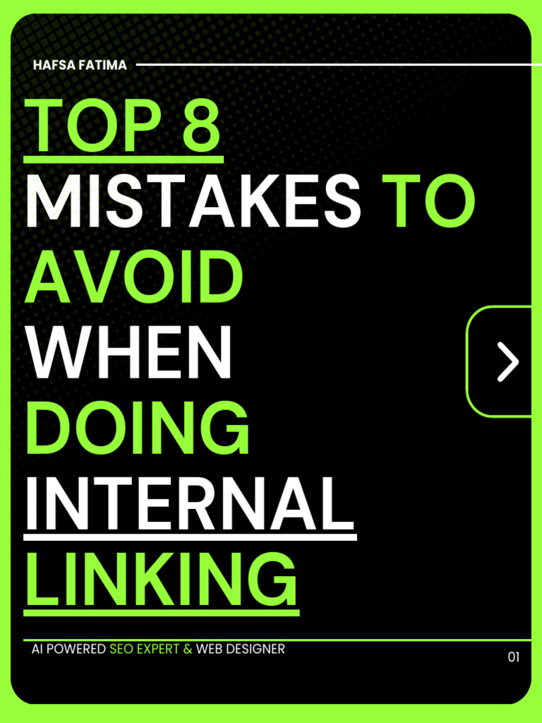 Top 8 Mistakes To Avoid When Doing Internal Linking. | PDF | Search Engine Optimization | Computing