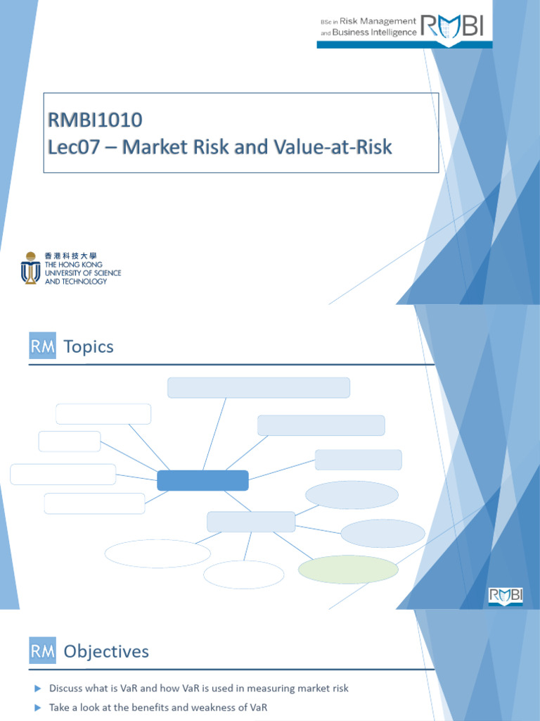Market Risk and Value-at-Risk Overview | PDF | Financial Risk | Value ...