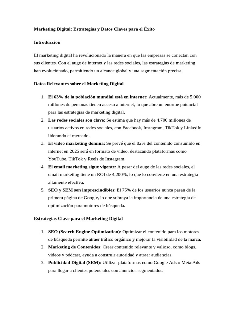 Marketing Digital | PDF | Publicidad digital | Marketing de motores de búsqueda