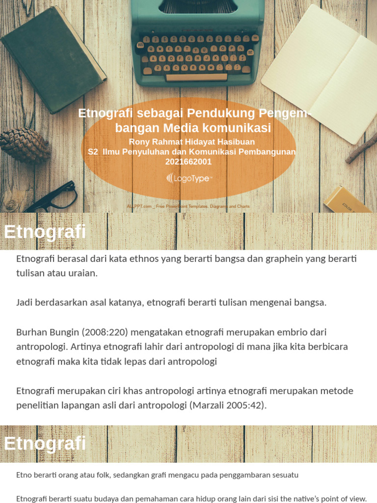 Etnografi sebagai Pendukung Dalam Media Komunikasi | PDF
