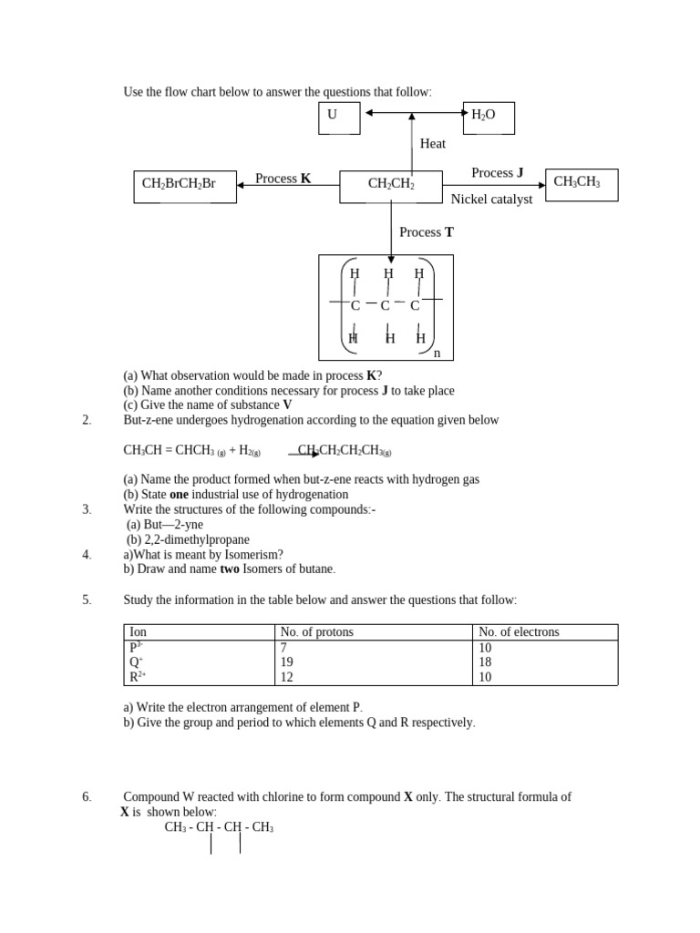 Use the flow chart below to answer the questions that follow | PDF ...