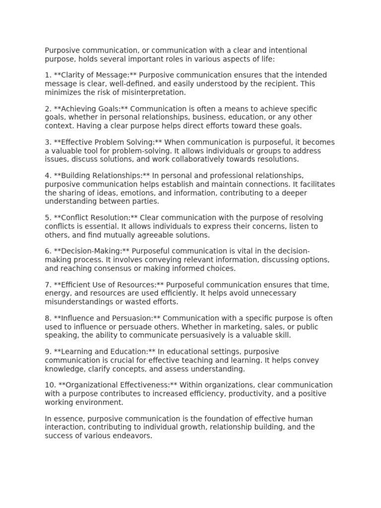 Purposive Communication | PDF