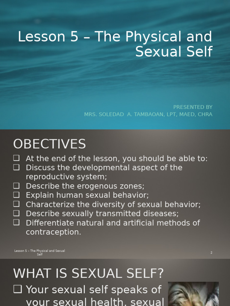 Lesson 5 The Physical and Sexual Self | PDF | Sexually Transmitted ...