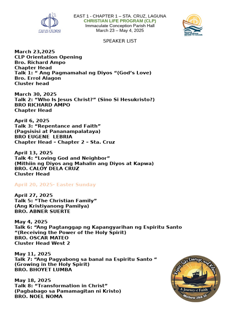 Speaker List CLP2025 | PDF