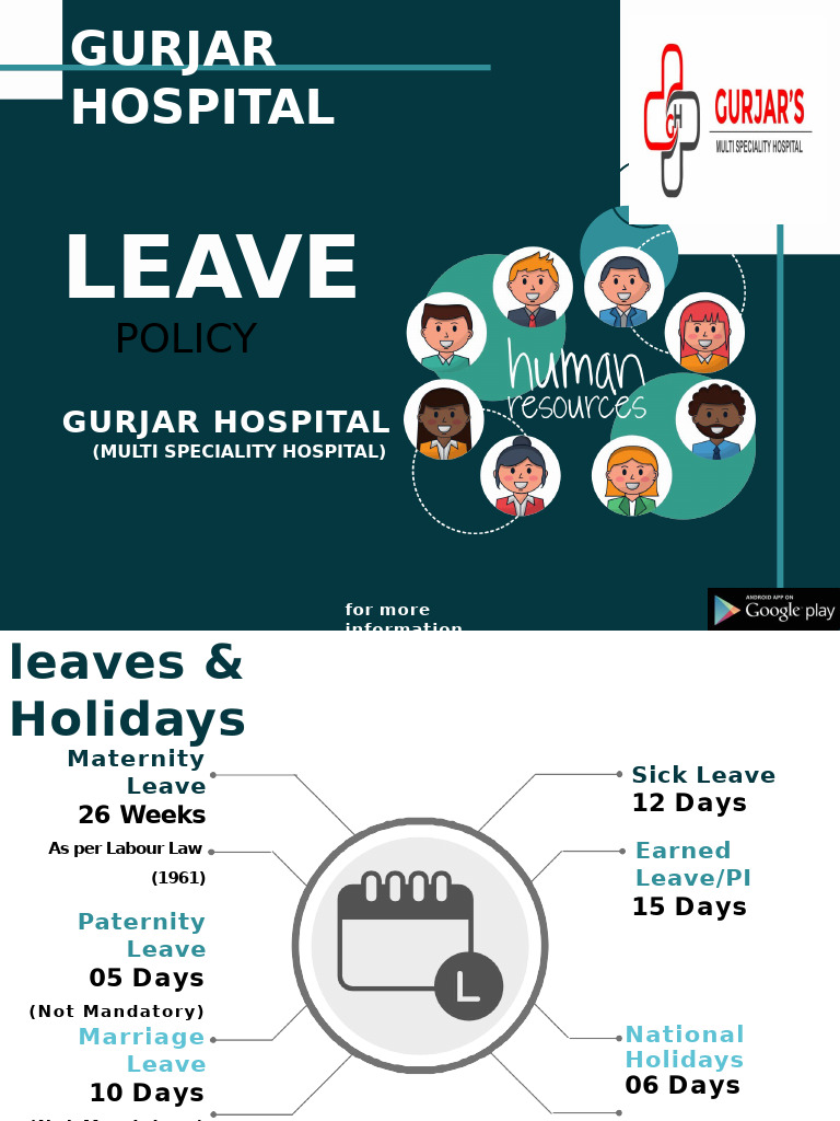 Gurjar Hospital Leave Policy Overview | PDF | Parental Leave | Employment