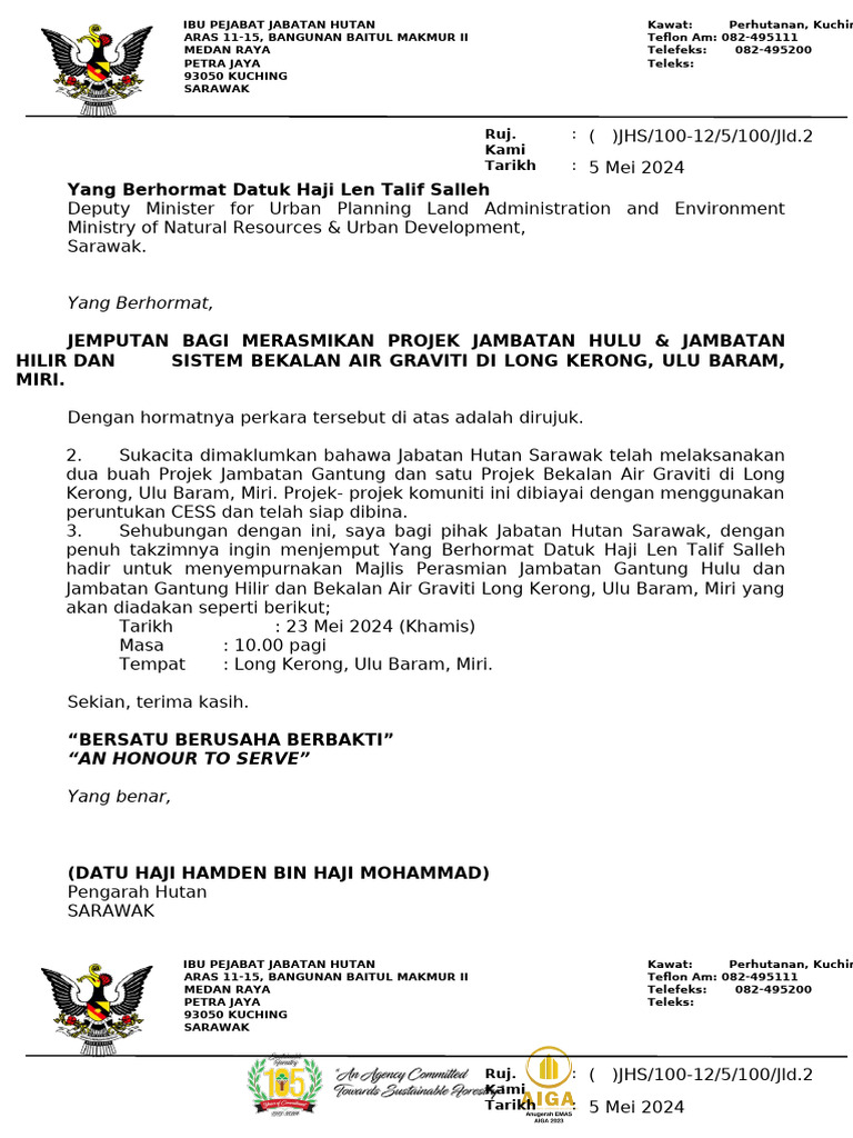 Jemputan Vip Ke Long Kerong | PDF