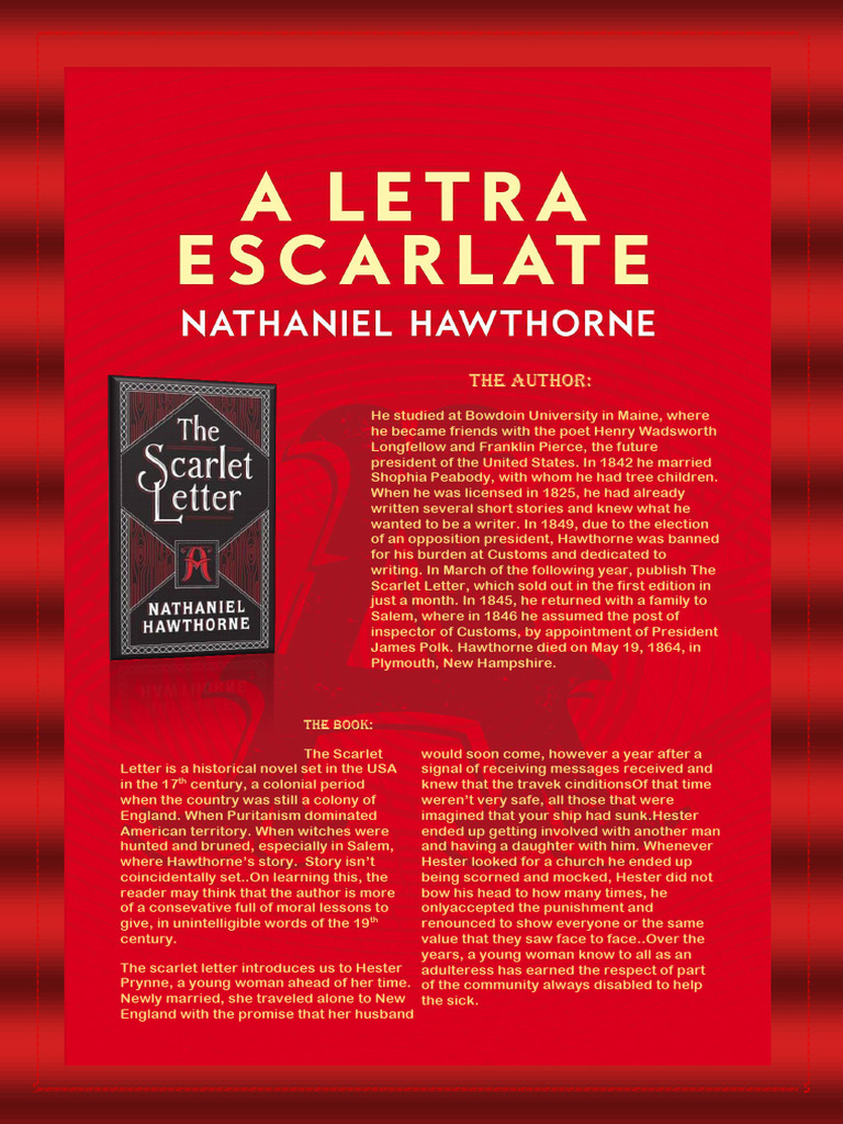Hawthorne's The Scarlet Letter Overview | PDF | Nathaniel Hawthorne ...