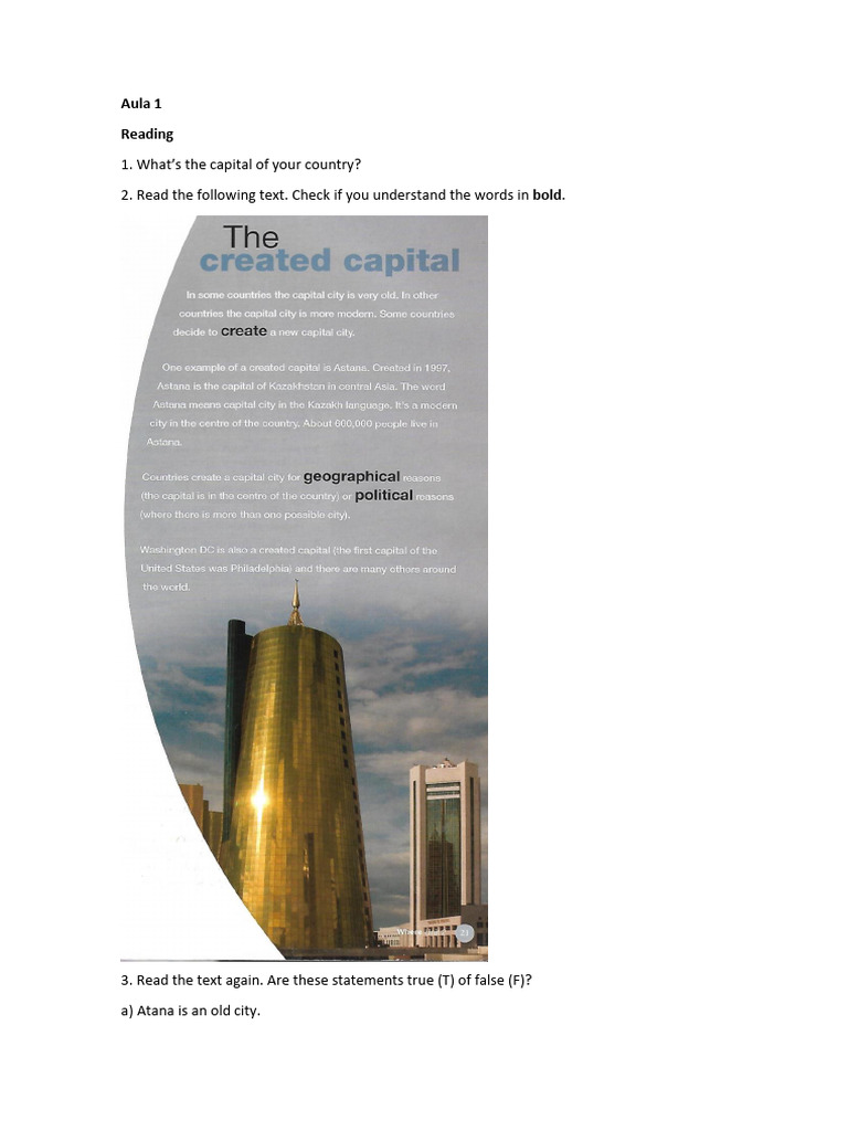 Reading Simple Present Present Continuous | PDF