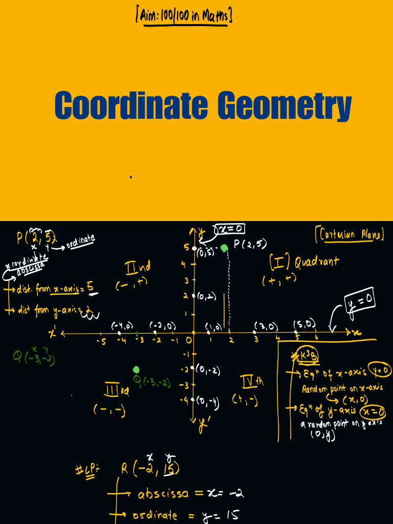 Coordinate Geometry | PDF