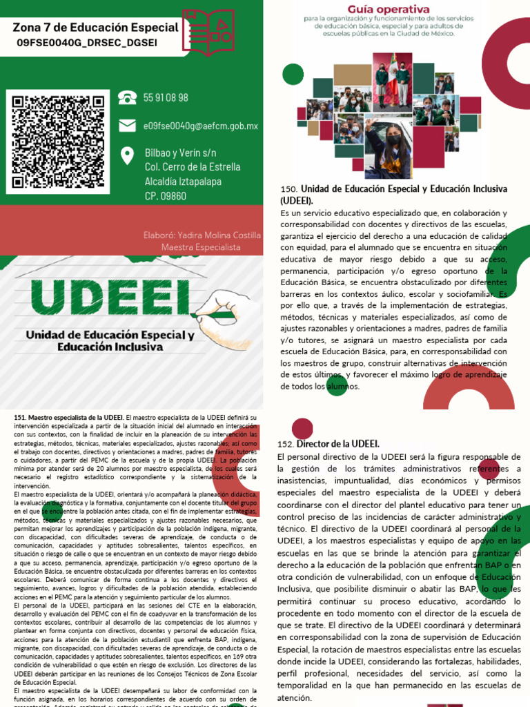 Guia Operativa Diptico Num 150 151 152 | PDF | Enseñando | Evaluación