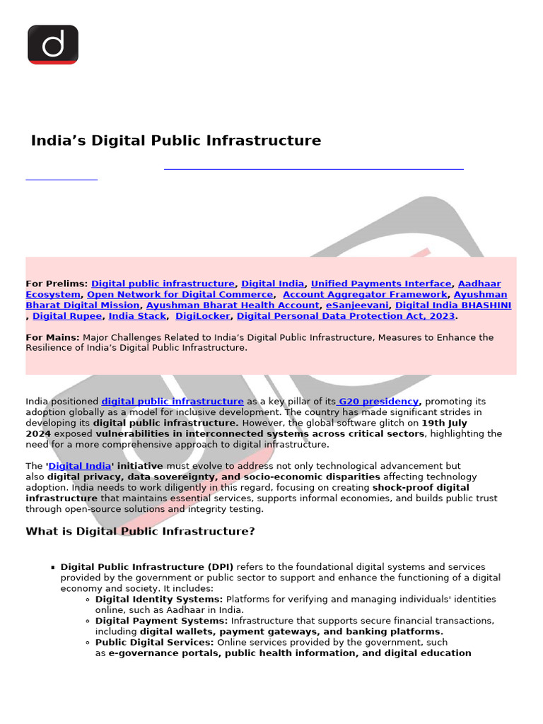 India's Digital Infrastructure Push | PDF | Computer Security | Security