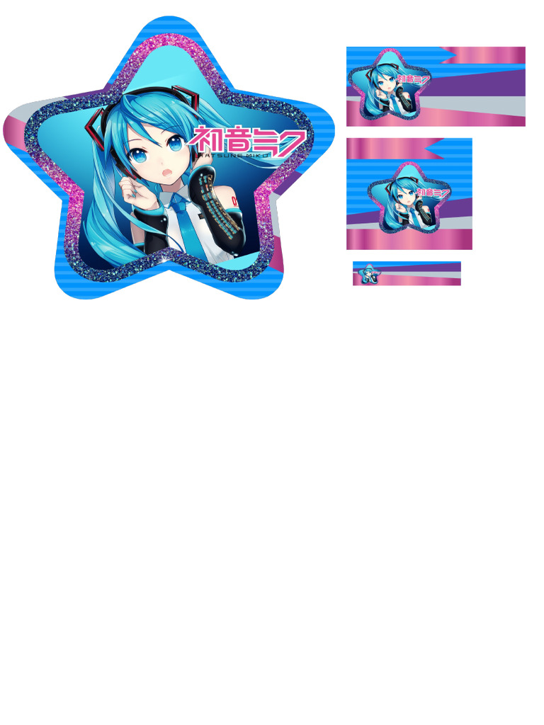 Kit Etiqueta Escolar Miku Hatsune | PDF