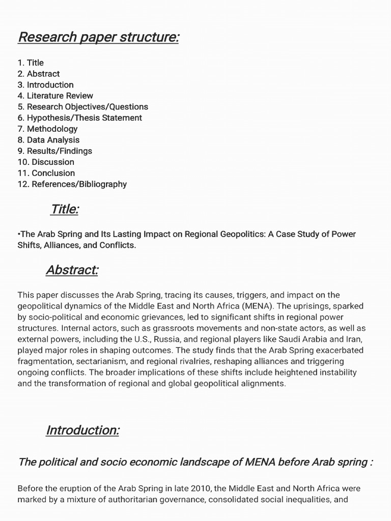 Arab Spring | PDF