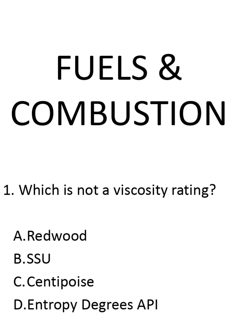 Chapter 02-Fuels Combustion (Done) | PDF | Internal Combustion Engine | Gases