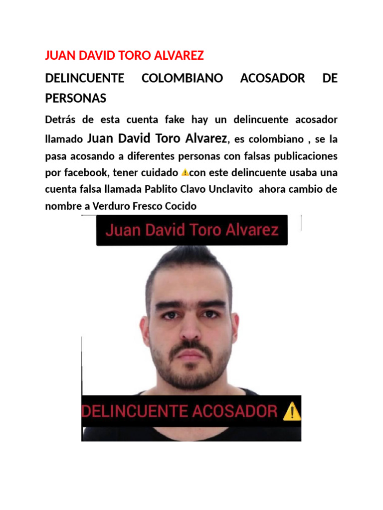 Alerta: Acosador en Redes Sociales | PDF