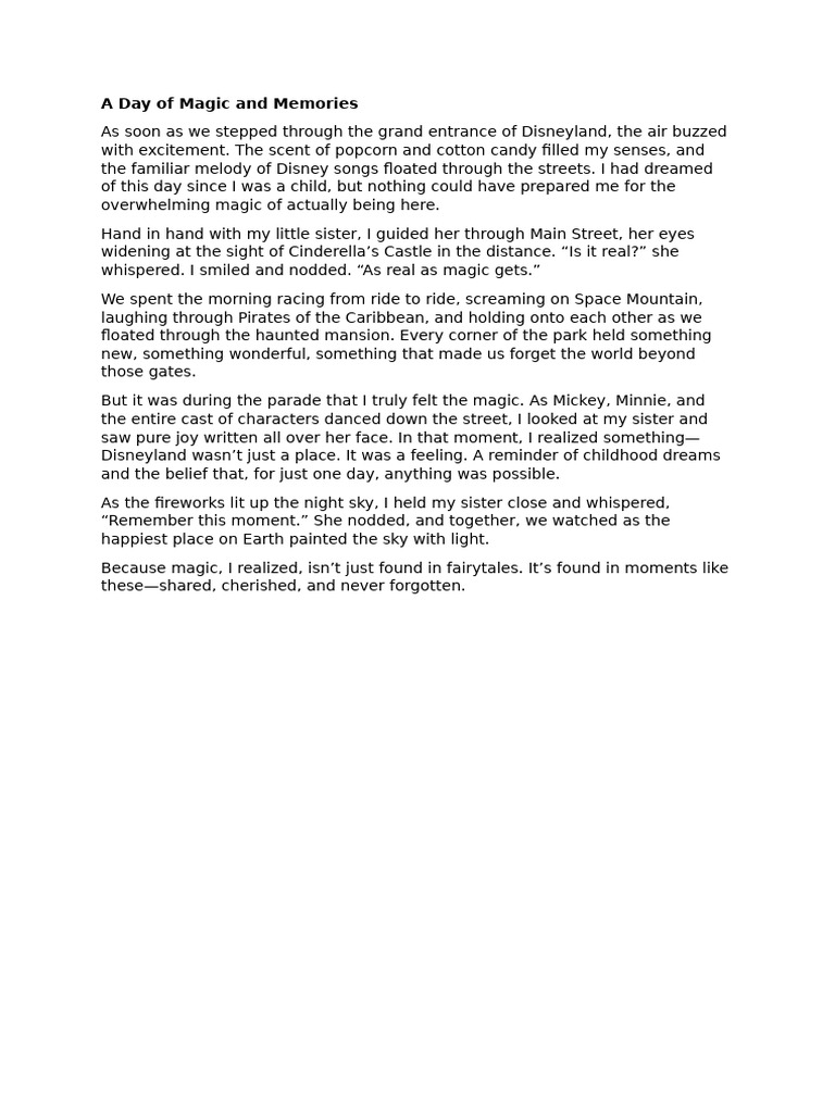 Disneyland Magic: A Day of Joy | PDF