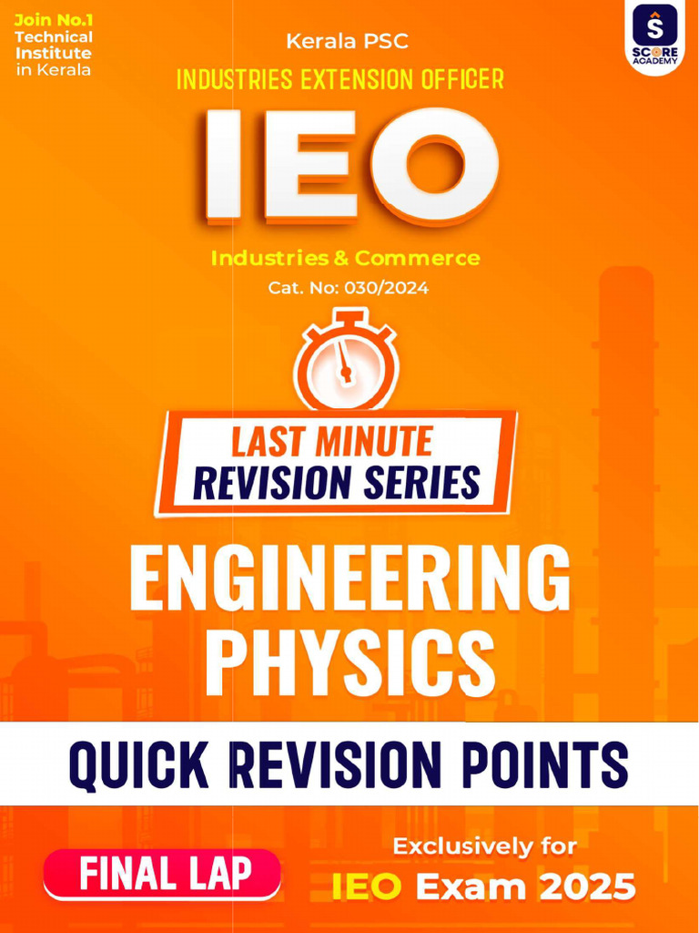 Engg. Physics - Quick Revision Notes | PDF
