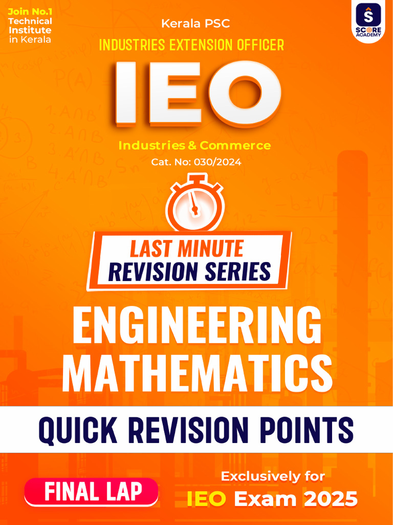 Engg. Mathematics - Quick Revision Notes | PDF | Matrix (Mathematics ...