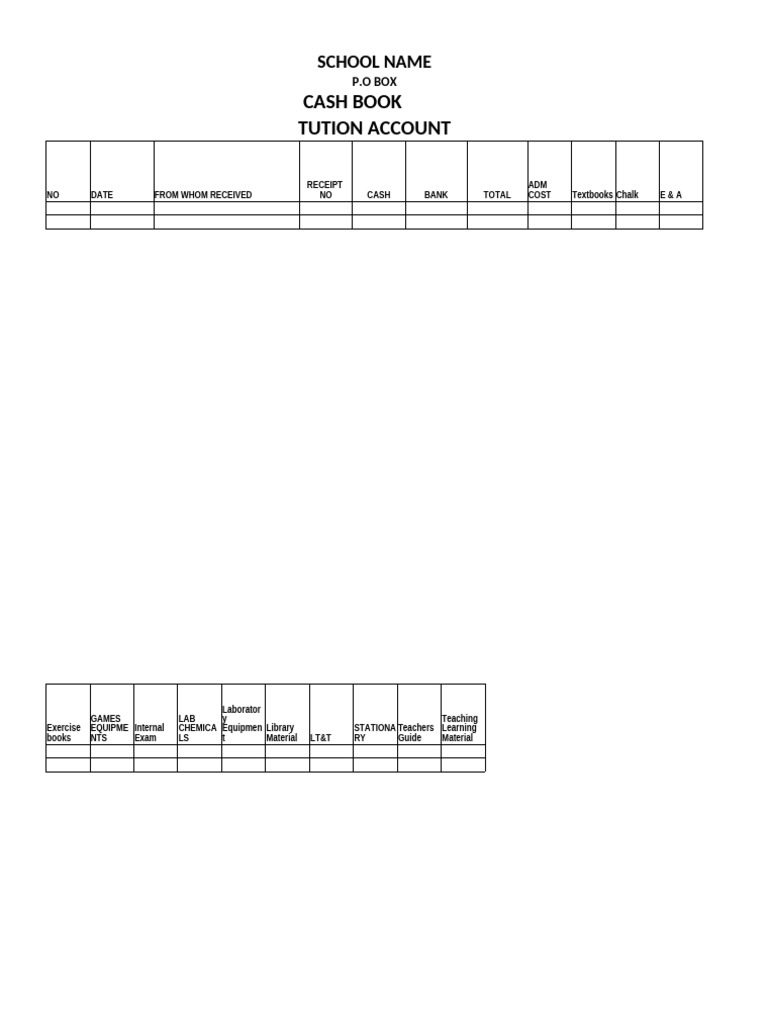 TUTION ACCOUNT | PDF