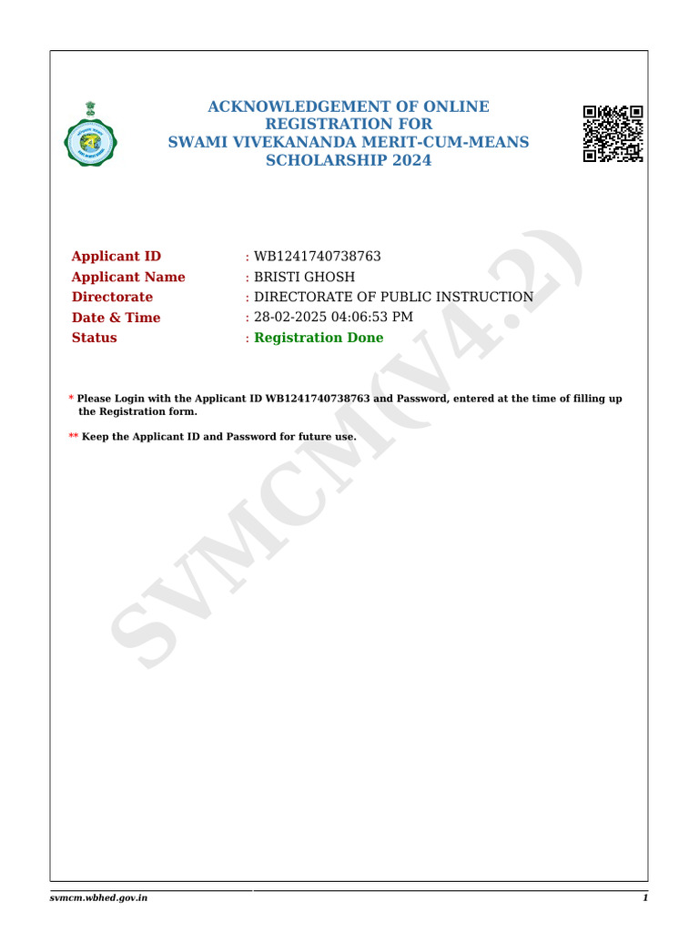 Acknowledgement Slip | PDF