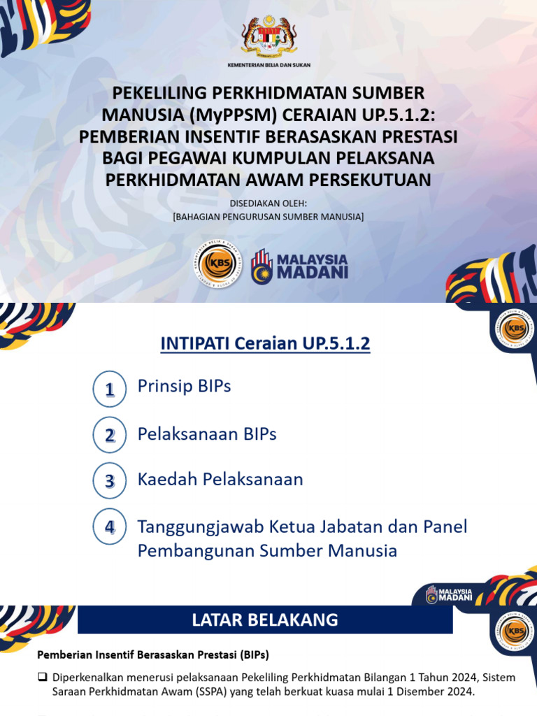 Pemberian Insentif Berasaskan Prestasi - Bips - Kbs | PDF