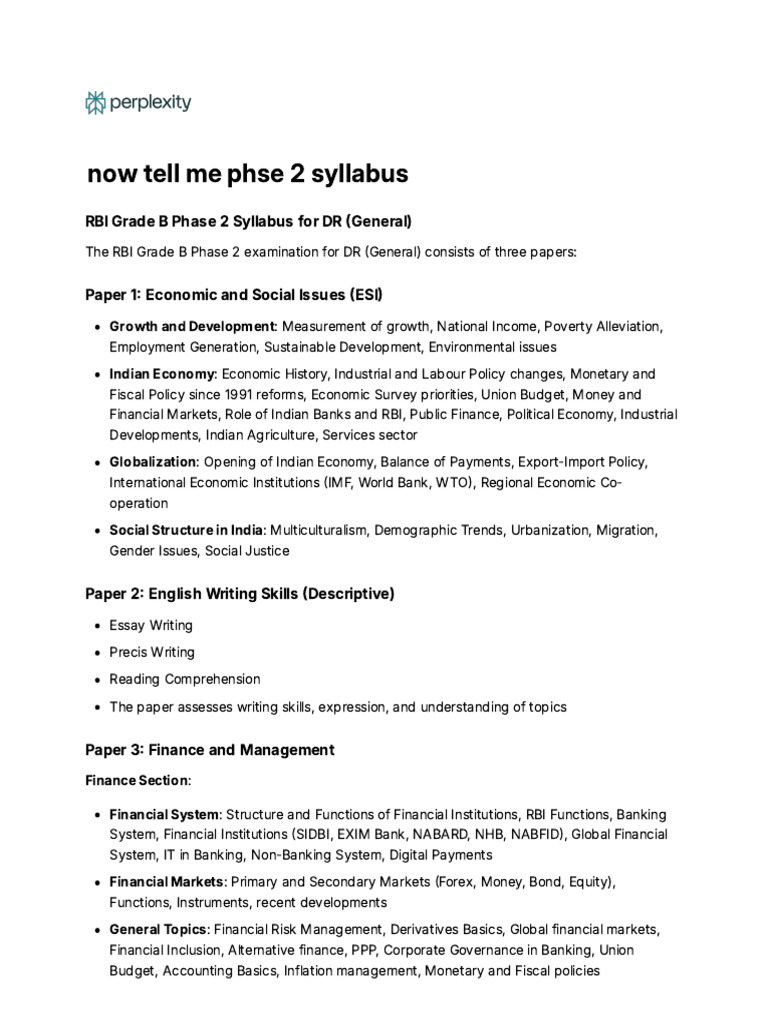 Now Tell Me Phse 2 Syllabus | PDF | Statistics | Economies