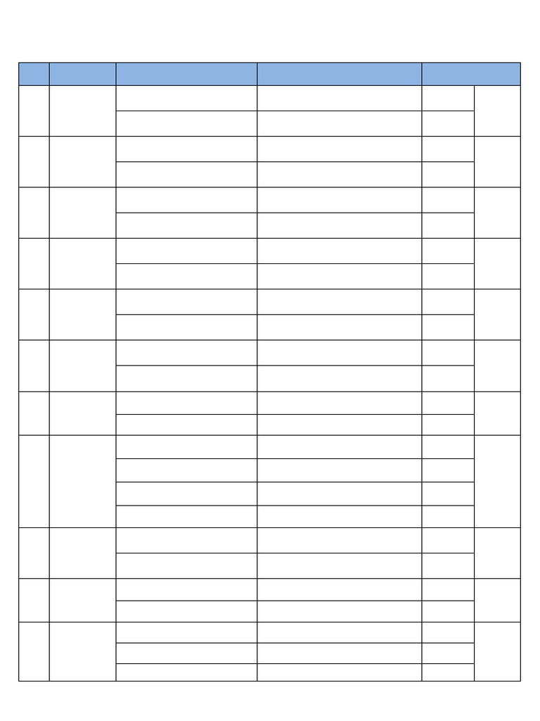 Master Seating Plan (Morning) | PDF