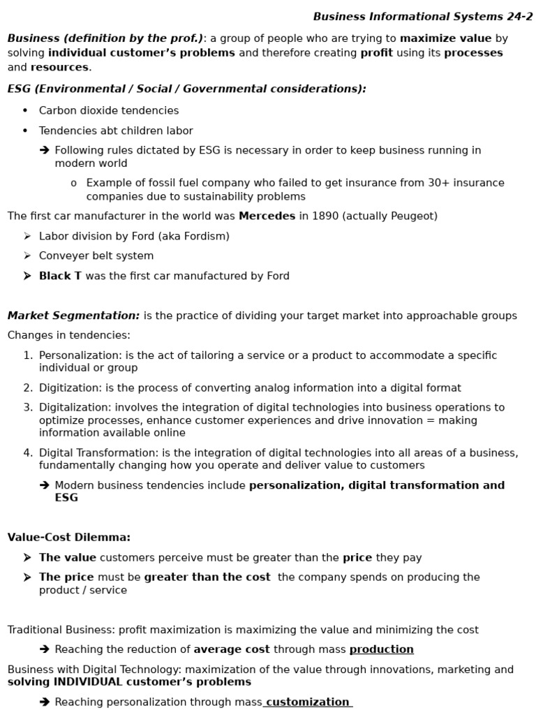 Management Information Systems Notes | PDF | Computer Network ...
