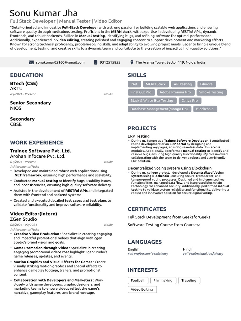 My Resume (2) | PDF | Software | Enterprise Resource Planning