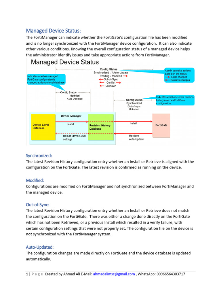 FortiGate 7.4.8 Configuration Status Guide | PDF | Computing | Software