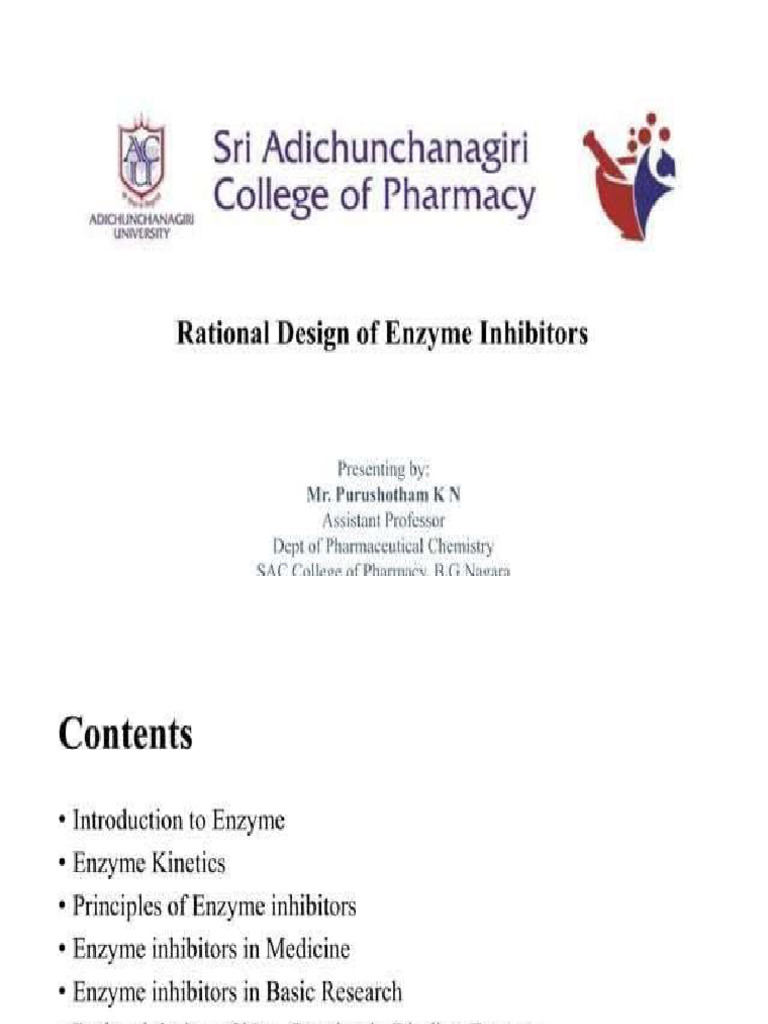 enzyme inhibition ppt2 | PDF