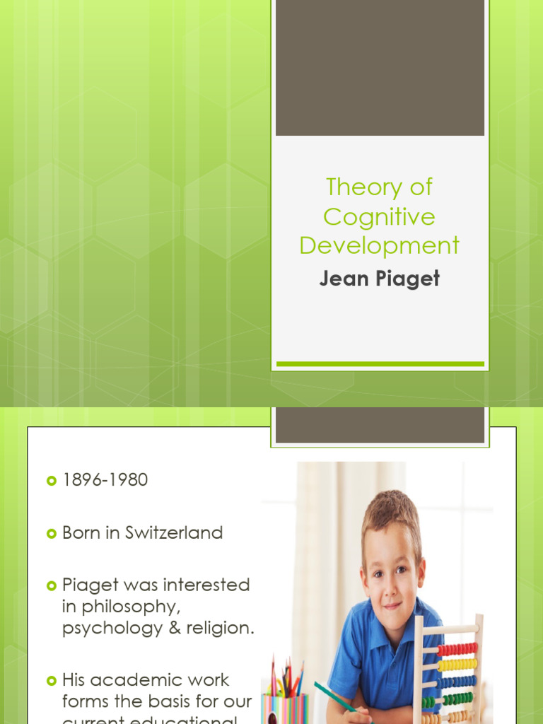 Jean Piaget Theory of Cognitive Development | PDF | Cognitive Science ...